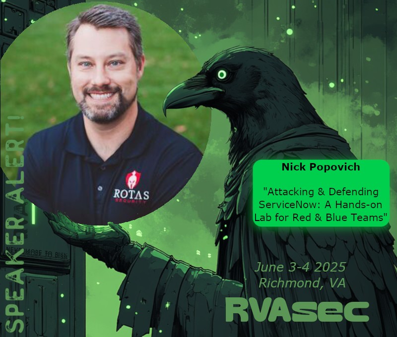 RVAsec 14 Speaker Feature: Nicholas Popovich - RVAsec